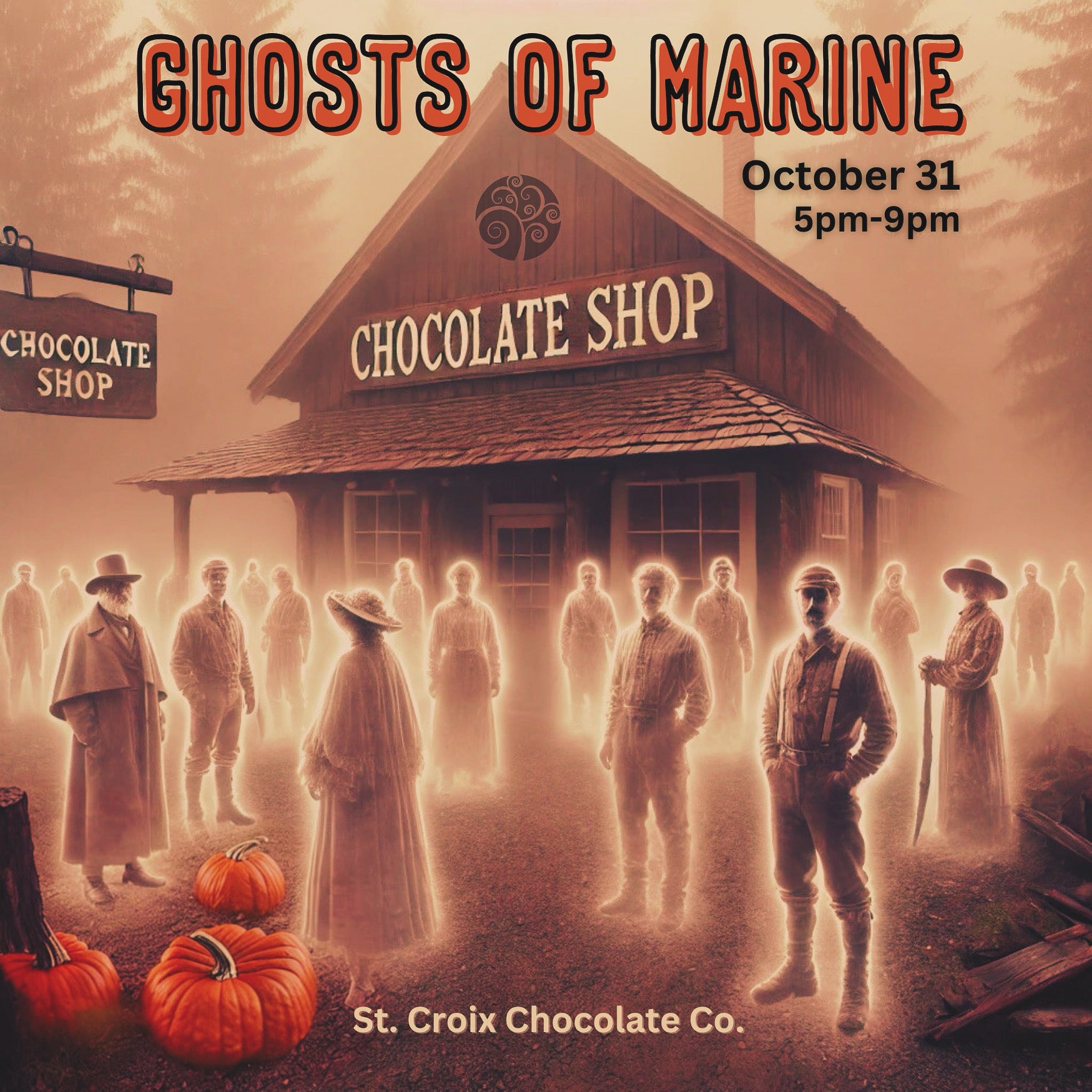 Join us at the shop for "Ghosts of Marine" – St. Croix Chocolate Company