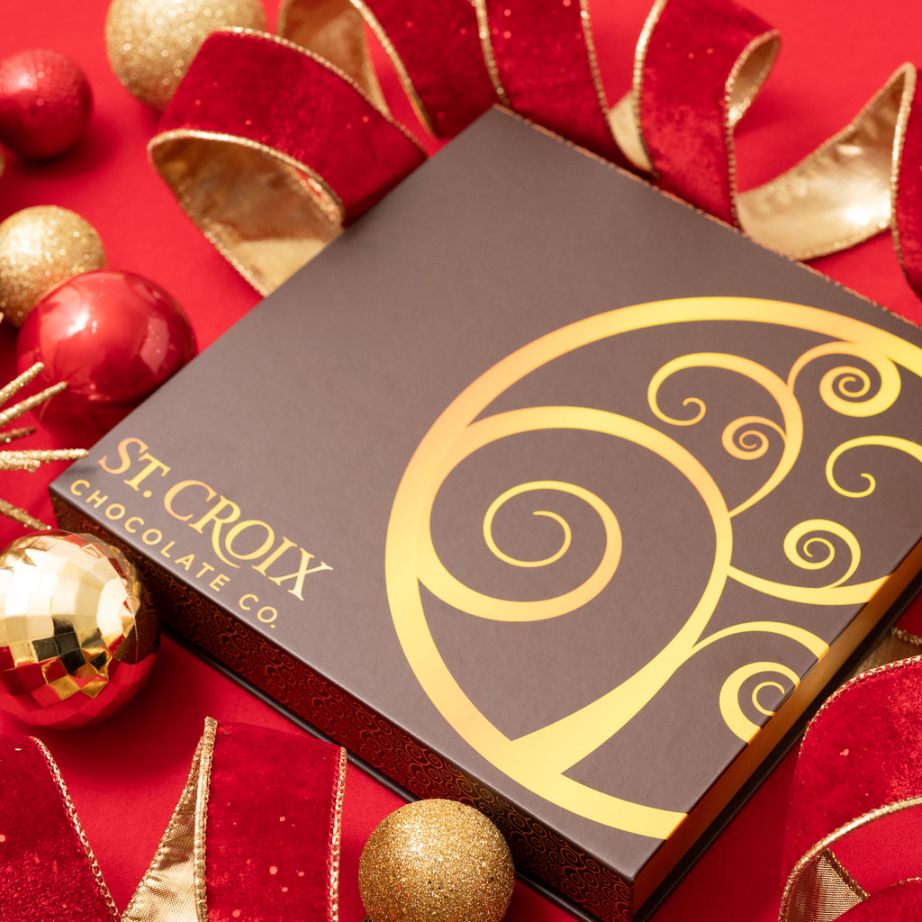 25-pc Box of Holiday Chocolates – St. Croix Chocolate Company